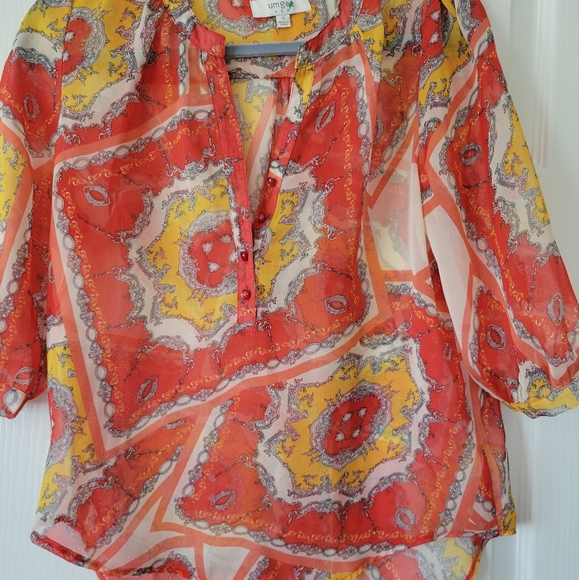 Umgee | Tops | Umgee Womens Semi Sheer Boho Top | Poshmark